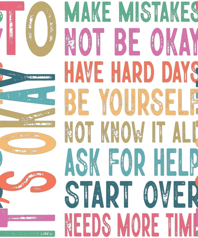 it's ok to make mistakes poster